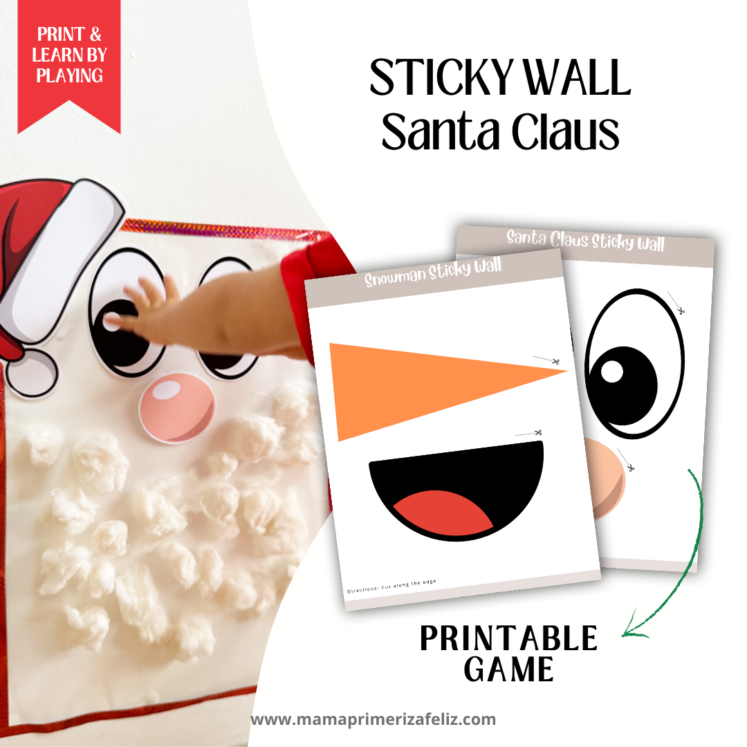 Santa Claus Sticky wall - Mama Primeriza Feliz