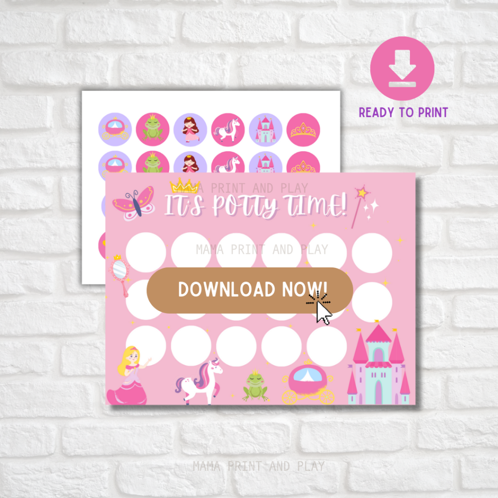 Potty Training Chart Princess Theme - Mama Primeriza Feliz