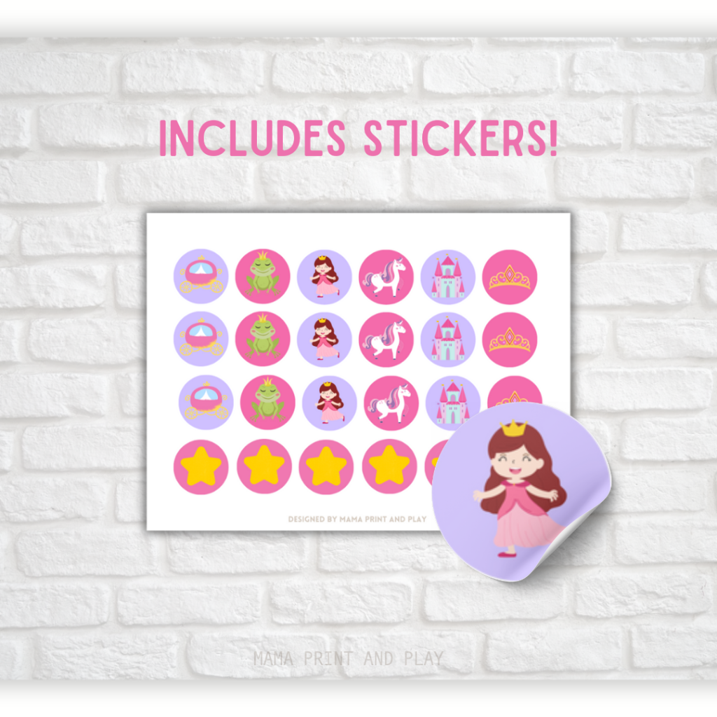 Potty Training Chart Princess Theme - Mama Primeriza Feliz