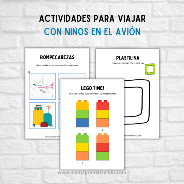 Librito de actividades para viajar con niños - Mama Primeriza Feliz