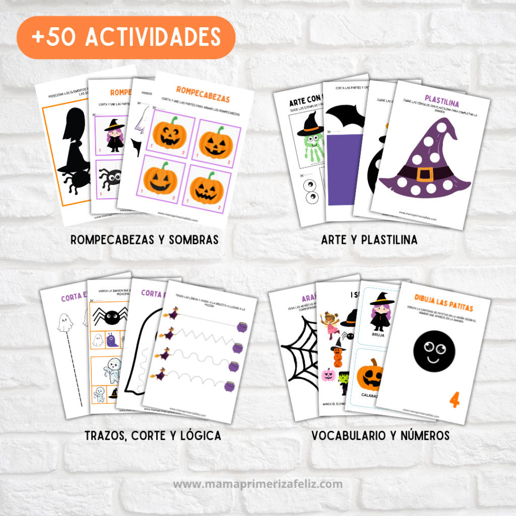 Libro de actividades edición Halloween - Mama Primeriza Feliz