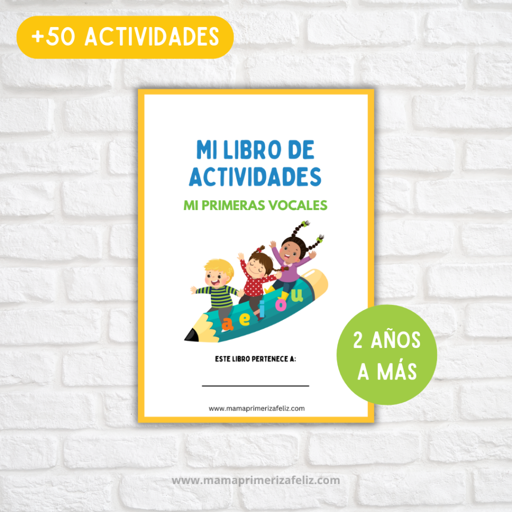 Librito de actividades edición: Las vocales - Mama Primeriza Feliz