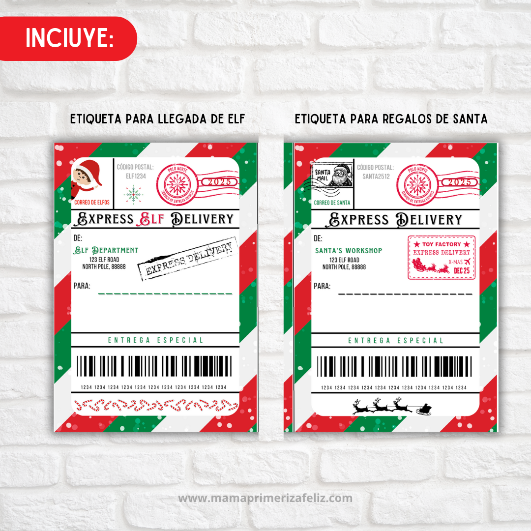 Elf on the Shelf - Pack imprimible - Mama Primeriza Feliz
