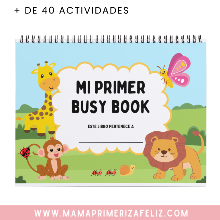 Busy book para toddlers imprimible en español - Mama Primeriza Feliz